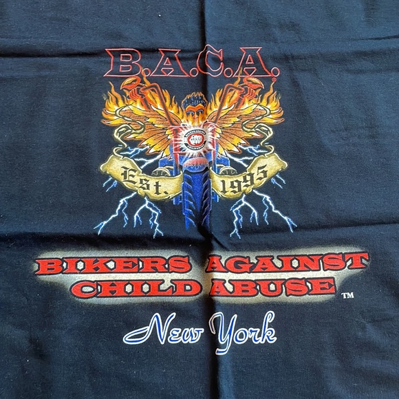 Gildan | Shirts | Baca Bikers Against Child Abuse Tshirt | Poshmark